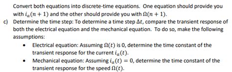 Solved This Model Includes The Following Ωt This Is