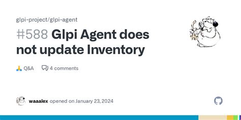 Glpi Agent Does Not Update Inventory · Glpi Project Glpi Agent
