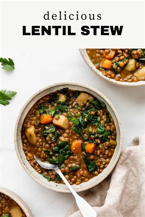 Vegetarian And Vegan Lentil Stew Choosing Chia Recipe Lentil Stew