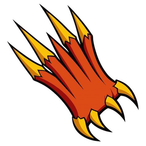 Diseño De Marcas De Garras Vector Premium Generado Con Ia