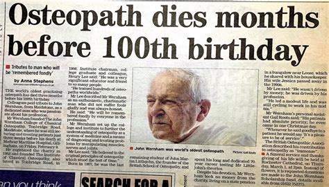 Institute Of Classical Osteopathy 🔆 15 Years Ago That John Wernham Passed Away The Man That