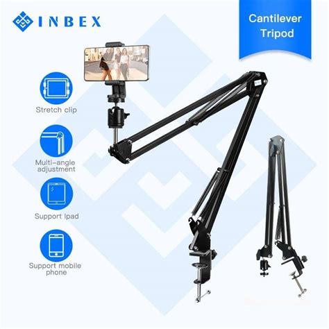Jual Inbex Overhead Camera Tripod 33 Inch Hp Holder Arm Cantilever