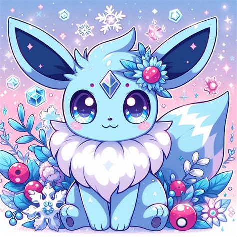 Blue Pokemon Eevee Pink En 2024 Dibujos Kawaii Evoluciones Eevee
