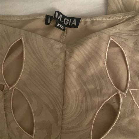 I Am Gia Amina Set In Tan Worn Once Iamgia Amina Depop