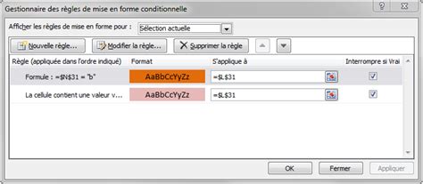 Modification Dune Mise En Forme Conditionnelle Macros Et Vba Excel