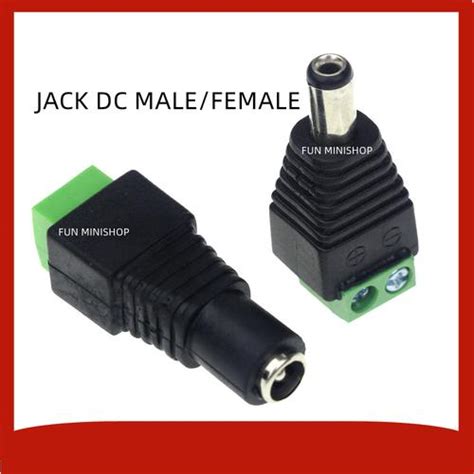 Jual Jek Dc Jack Dc Konektor Dc Adaptor Cctv Female Male Konektor Cewek Cow Male Jakarta