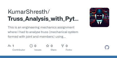 Github Kumarshresthtrussanalysiswithpython This Is An