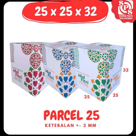 Jual Box Parcel 25x25x33 Kecil Kardus Parcell Lebaran Idul Fitri Paket Sembako Hampers Eid
