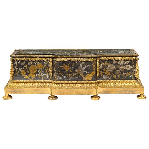 Maison Baccarat Japonisme Blue Crystal Vase With Ormolu Mount Circa