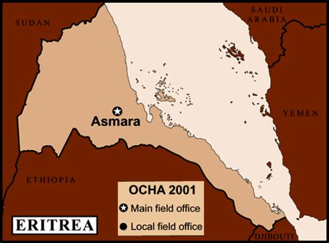Ocha Presence In Eritrea 2001 Ocha