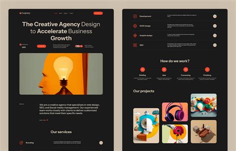 Dark Mode Agency Webflow Template