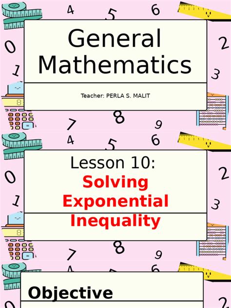 Solving Exponential Inequality Pdf Exponential Function Inequality Mathematics