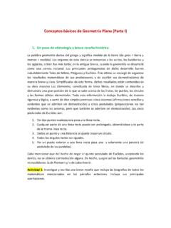 Conceptos básicos de Geometría Plana Parte I conceptos b 225 sicos