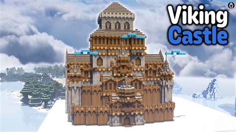 I Built A Mega Viking Castle In Minecraft Youtube