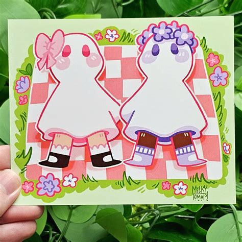 Ghost Date V2 Mini Prints Milky Tomato