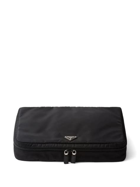 Prada Large Re Nylon Wash Bag Black Farfetch Uk