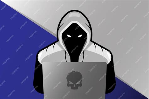 Premium Vector Hacker With Laptop Computer Stealing Confidential Data Personal Information