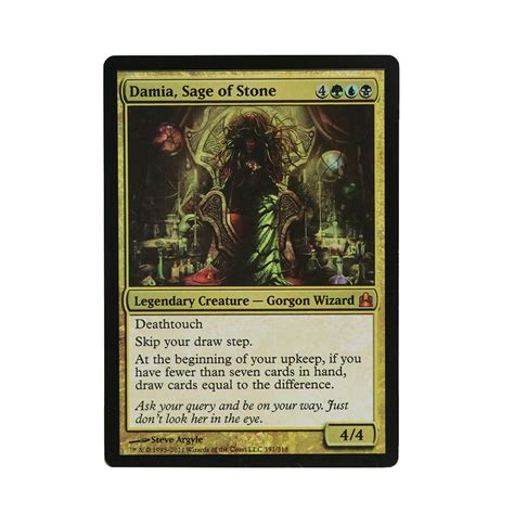 Damia Sage Of Stone Commander 2011 C11 Normal Proxy Mtg Cards