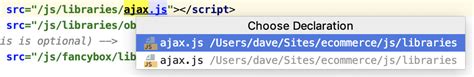 Cmdclick Of Js File Shows Identical Paths In Drop Down Ides Support
