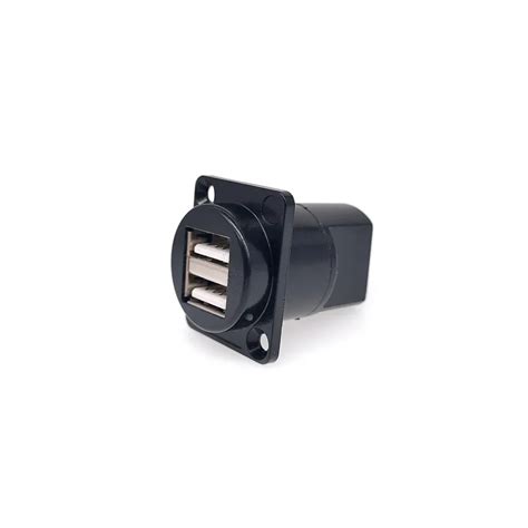 USB Dual 2 0 Panel Mount Connector RoboticsDNA