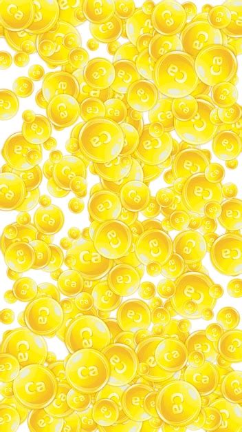 Comprimidos Caóticos De Cálcio Vetor Premium