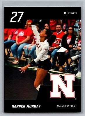 Harper Murray 2023 Onit Nebraska Black 13 Volleyball Card Rookie Rc