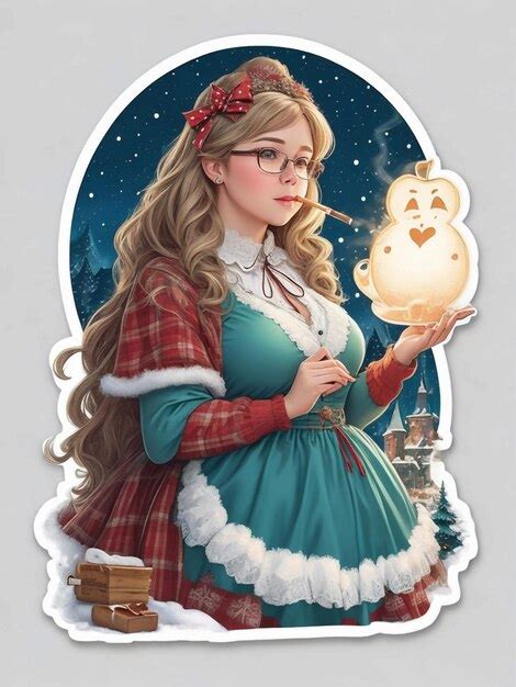 Premium Ai Image Bold Sticker Artwork Of Lofi Girl