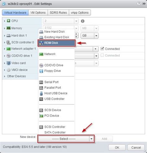 VMware Moving An Existing RDM To A Different VM Nolabnoparty