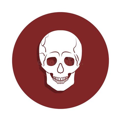 Human Skull Icon In Badge Style One Of Organ Collection Icon Can Be