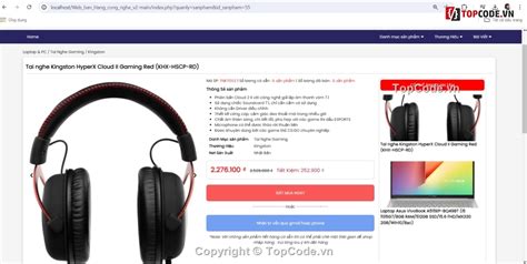 Đồ án web bán hàng PHP Website bán linh kiện điện tử Source code