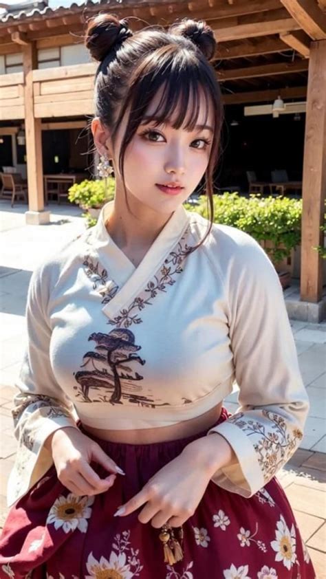 Ai가 그린 한복 입은 예쁜 여자들 아시아의 아름다움 여자들 패션