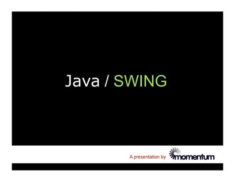 Javaswing Pdf