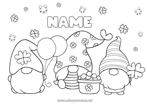 Coloring Page No1105 Ireland Saint Patricks Day Leprechaun