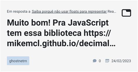 muito bom pra javascript tem essa biblioteca
