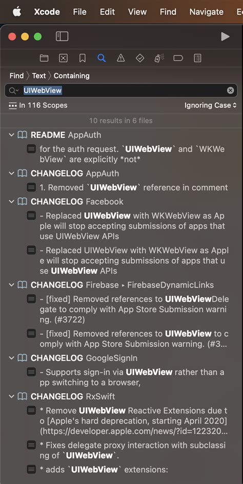 Solved Itms 90809 Deprecated Api Usage Project Does Not Contain Uiwebview