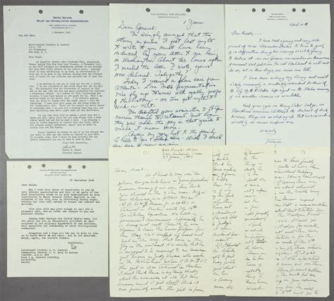 Lot GEN CLARENCE R HUEBNER CORRESPONDENCE GROUPING