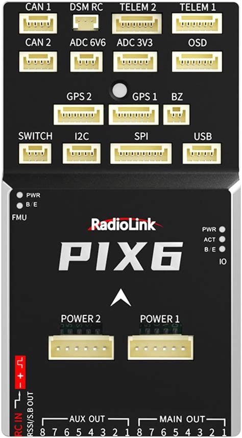 Radiolink Pix6 Open Source Autopilot Flight Controller With Dual Gyro