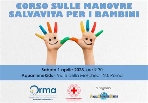 CORSO SULLE MANOVRE SALVAVITA PER I BAMBINI 1 Aprile 2023