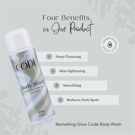 Glow Code Complexion Perfection Body Wash L Avyanna Beauty Limited