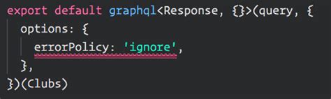 TypeScript ErrorPolicy Is Not Typed In QueryOpts Issue 1486