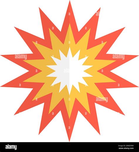 Explosion Icon Explosion Impact Bombing Editable Vector Stock Vector