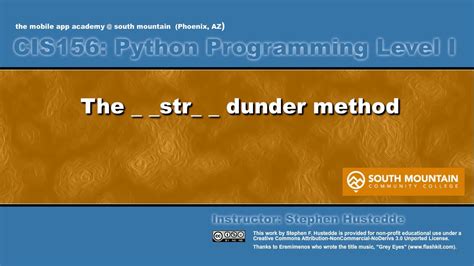 Python 08D The Str Dunder Method YouTube