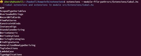 GitHub Kowainik Extensions Parse Haskell Language Extensions
