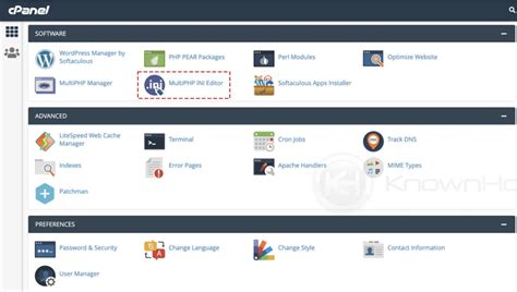how to disable and enable php function in cpanel
