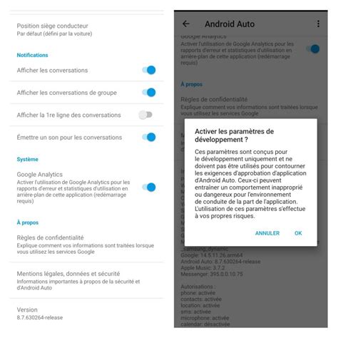 Comment activer le mode développeur sur Android Auto