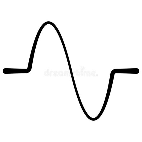 Pattern Curve Line Wavy Waveform Sine Amplitude Stock Vector Illustration Of Mathematic