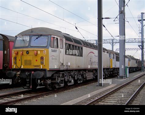 Class 56 Locomotives In Wembley Yard Having Returned From Europe Stock