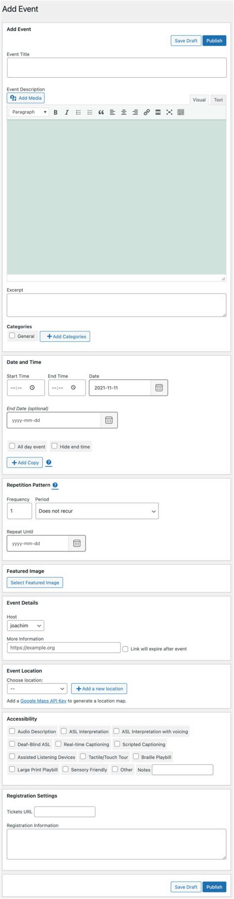event add event my calendar for wordpress documentation
