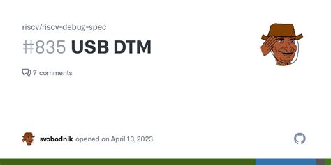 USB DTM Issue Riscv Riscv Debug Spec GitHub