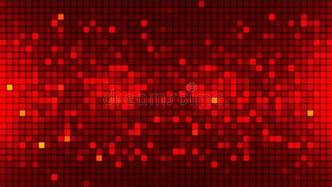 Abstract Background Of Red Squares Small Squares Of Computer Mosaic